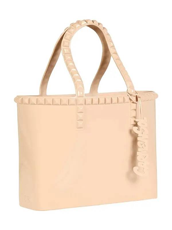 Carmen Sol Seba Mid Tote With Jumbo Studs - Blush