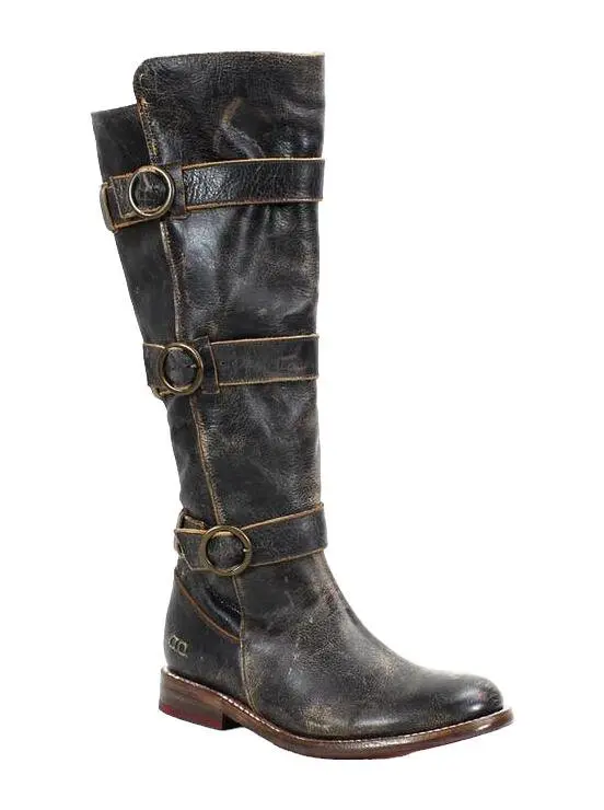 Bed Stu Kitty Engineer Boot - Black Lux