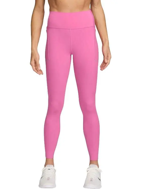 Nike Swift High-waisted Pocket 7/8 Running Leggings - Playful Pink/reflective Silv