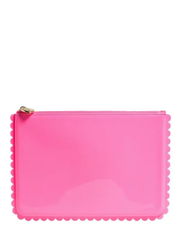 Stoney Clover Lane Jelly Scalloped Flat Pouch - Bubblegum