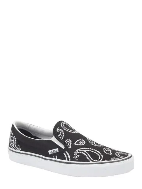 VANS Classic Slip-on Sneaker - Paisley Black/true White