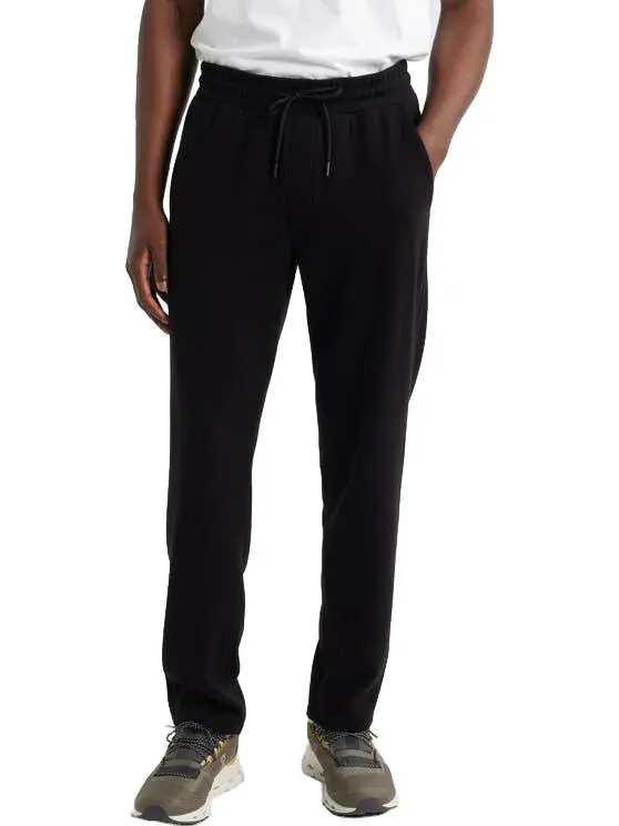 Zella Waffle Knit Joggers - Black Caviar
