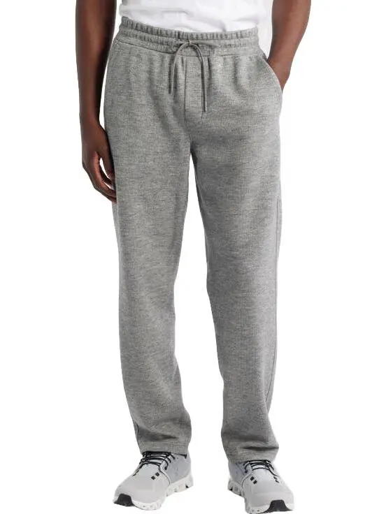 Zella Waffle Knit Joggers - Grey Heather