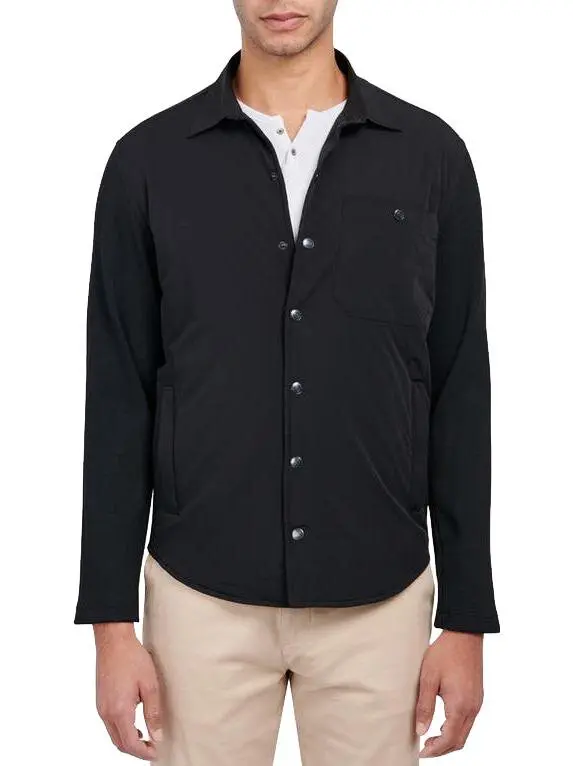 W.R.K Owen Snap-up Shirt Jacket - Black