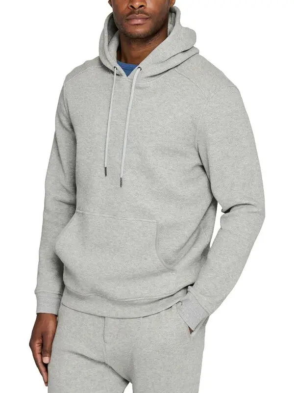 W.R.K Slim-fit Brushed Cotton-blend Pullover Hoodie - Grey