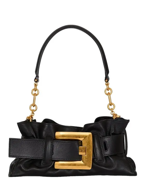 Balmain Anthem Mini Shoulder Bag - Black