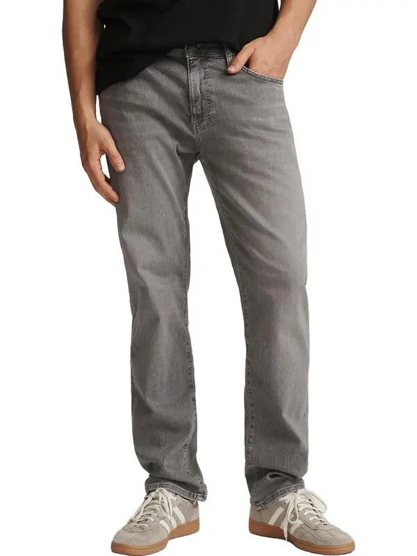 MAVI Zach Straight Leg Stretch Jeans - Light Smoke Supermove