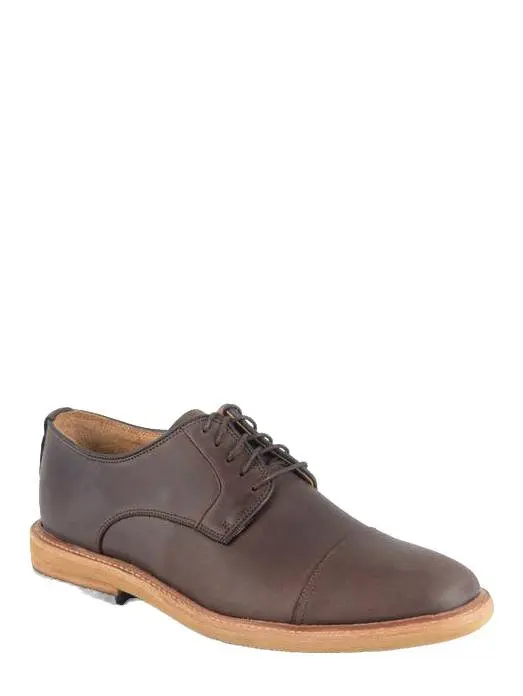 WARFIELD & GRAND Clement Ii Cap Toe Derby - Dark Brown