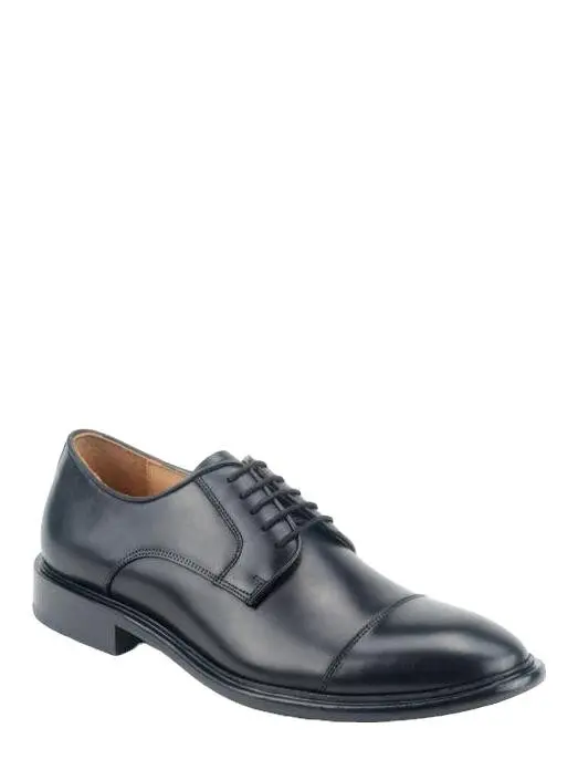 WARFIELD & GRAND Ducasse Cap-toe Leather Derby - Black