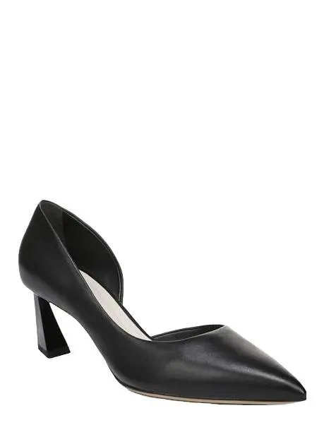 Franco Sarto Pointed Toe Half D'orsay Pump - Black