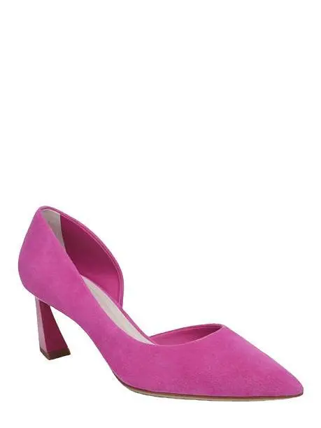 Franco Sarto Pointed Toe Half D'orsay Pump - Fuchsia