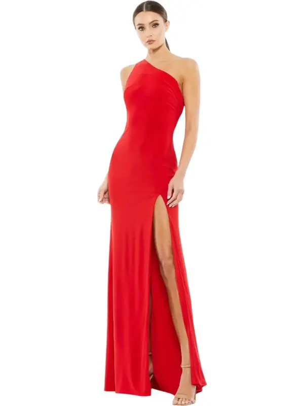 Mac Duggal One-shoulder Gown - Red