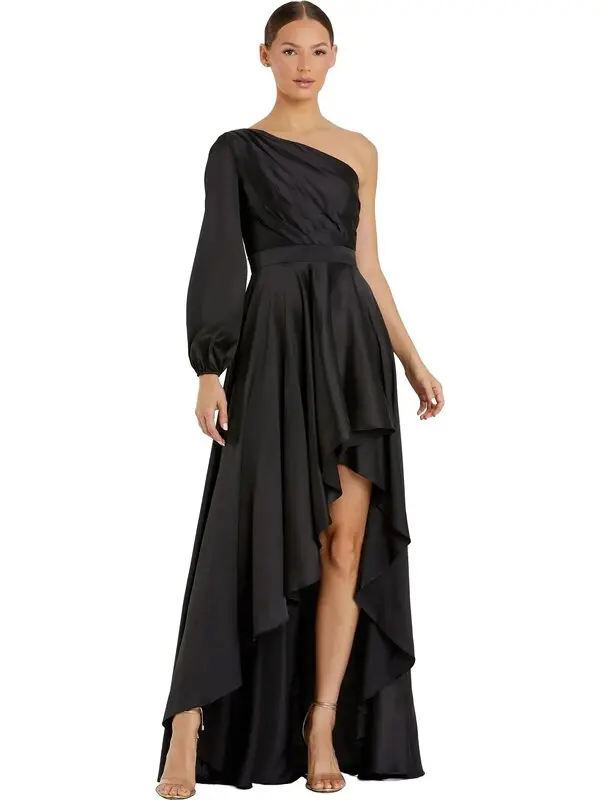 Mac Duggal One-shoulder Gown - Black