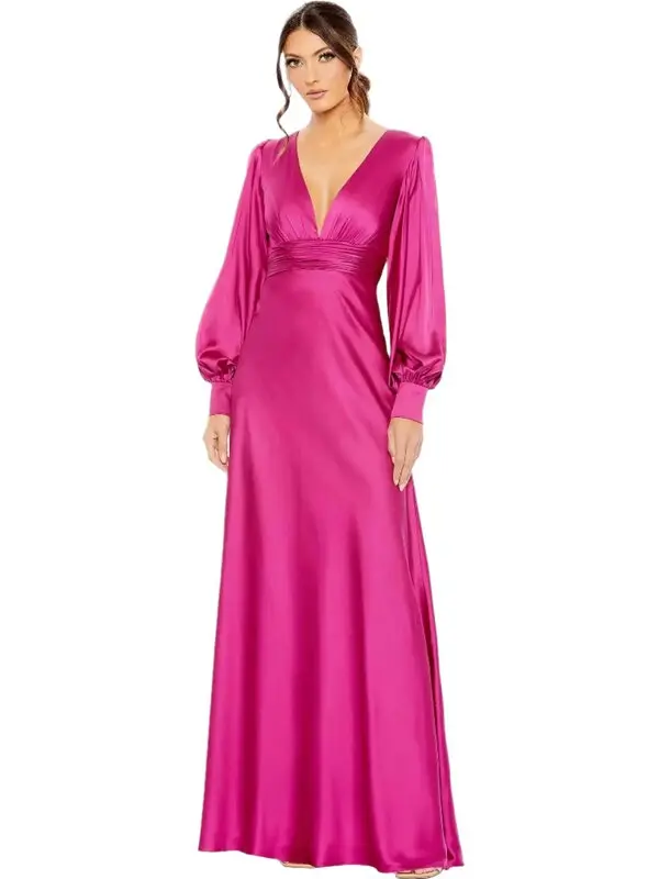 Mac Duggal Charmeuse Gown - Pink