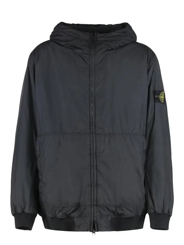 Stone Island Padded Nylon Jacket - Black
