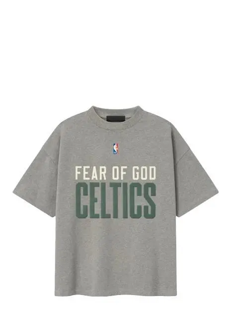 Fear Of God Essentials Celtics 90's Tee Shirt - Concrete Heather