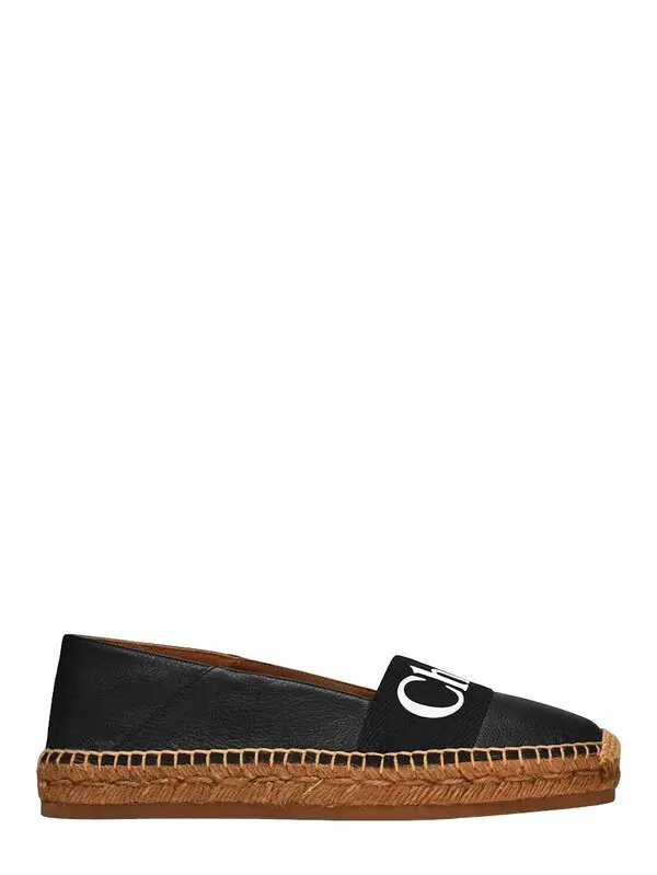 Chloé Flat Espadrilles - Black