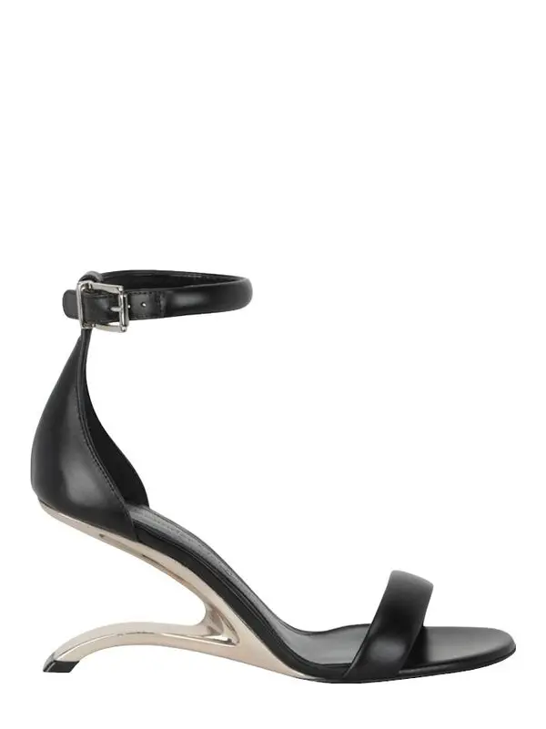 Alexander McQueen Arc High Heel Sandals - Black/silver