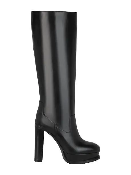 Alexander McQueen Leather Knee-high Boots - Black