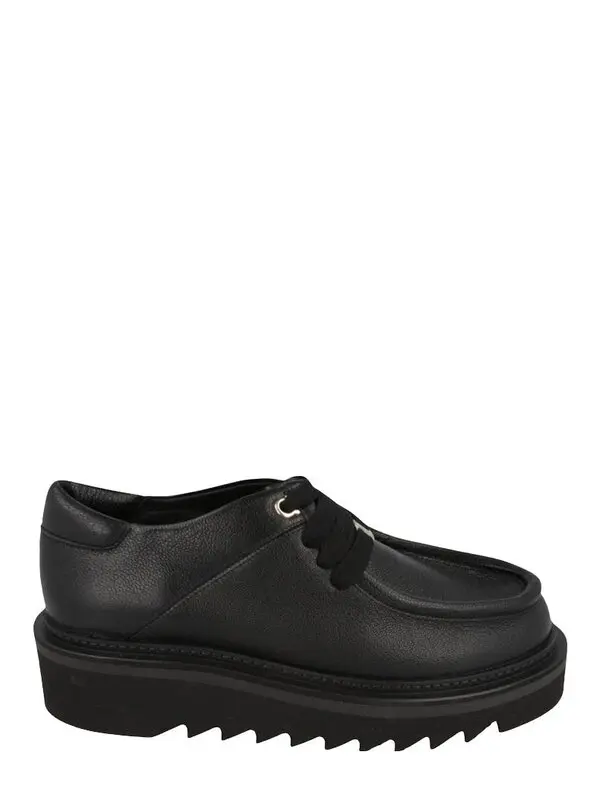 FERRAGAMO Euripilo Leather Loafers - Black