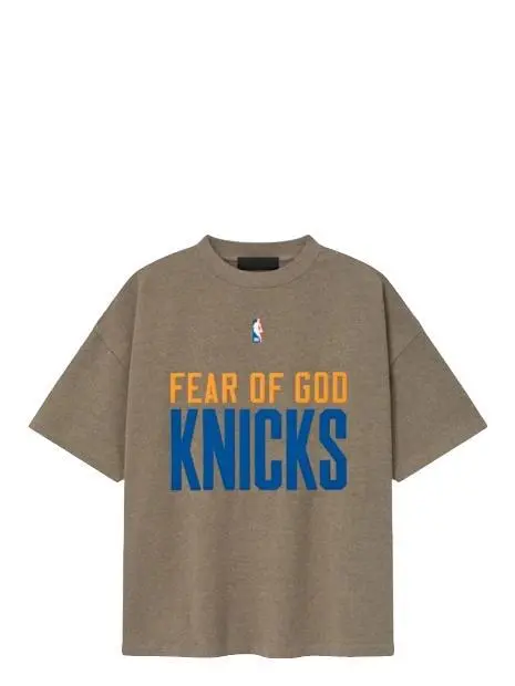 Fear Of God Essentials Knicks 90's Tee Shirt - Homestead Heather