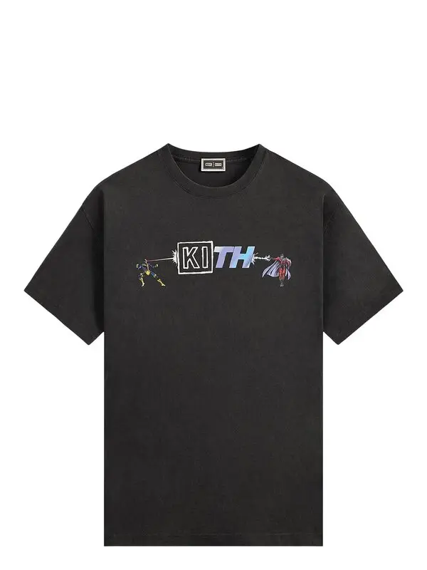 Kith X Marvel Cyclops Vs. Magneto Vintage Tee - Black