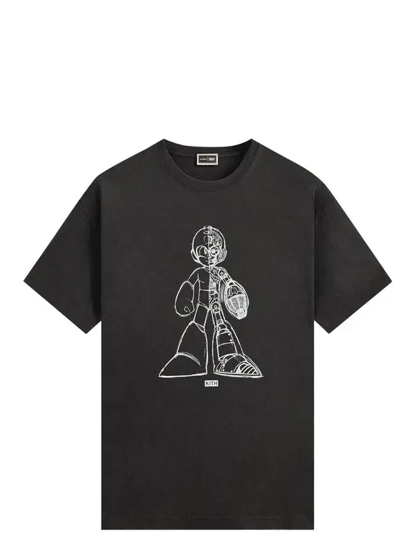 Kith X Capcom Mega Sketch Vintage Tee - Black