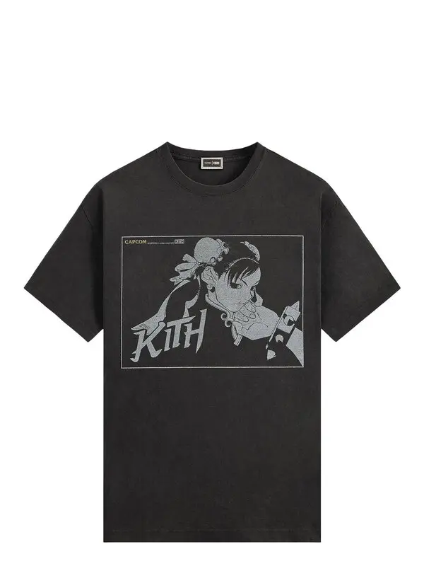 Kith X Capcom Chun Li Vintage Tee - Black