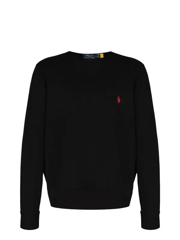Polo Ralph Lauren Long-sleeve Fleece Crewneck Sweatshirt - Black