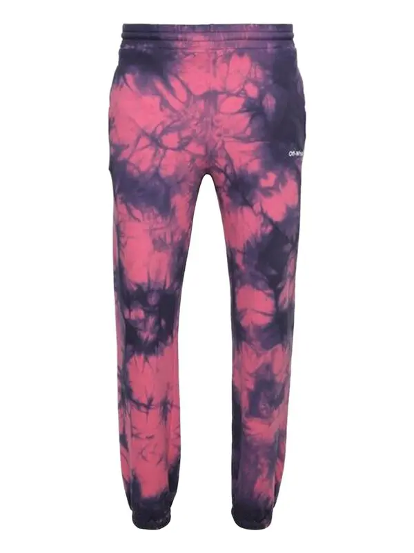 Off-White Diag Tie Dye Slim Sweatpant - Pink