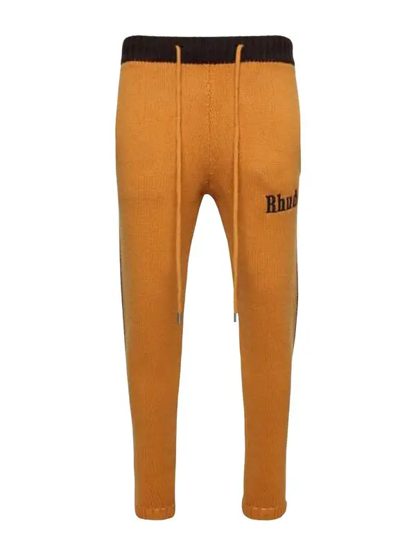 Rhude Knit Track Pant - Yellow