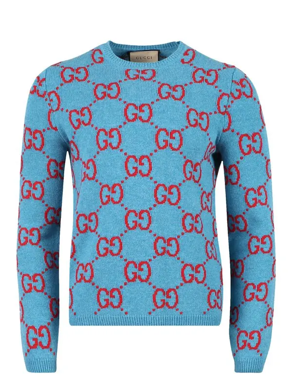 Gucci Monogram Wool Sweater - Multicolor