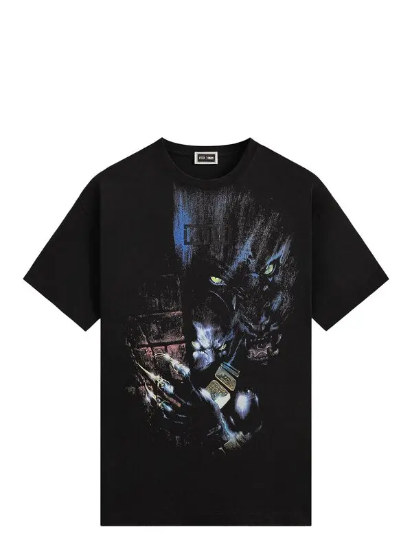 Kith X Marvel Panther Vintage Tee - Black