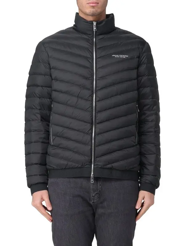 Armani Exchange Quilted Jacket - Blue