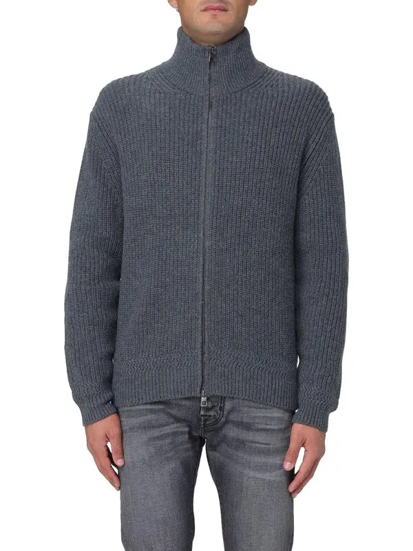BOSS Zip Up Sweater - Grey