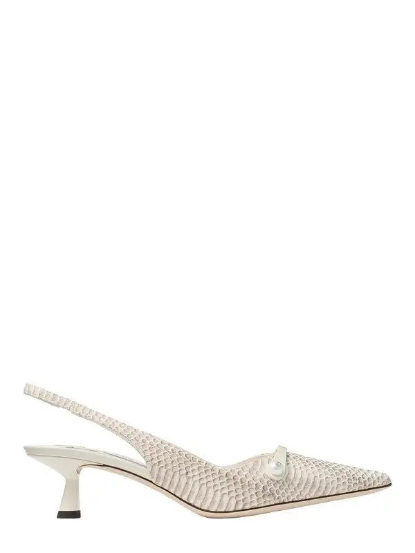 JIMMY CHOO Amita 45 Slingbacks - Neutral