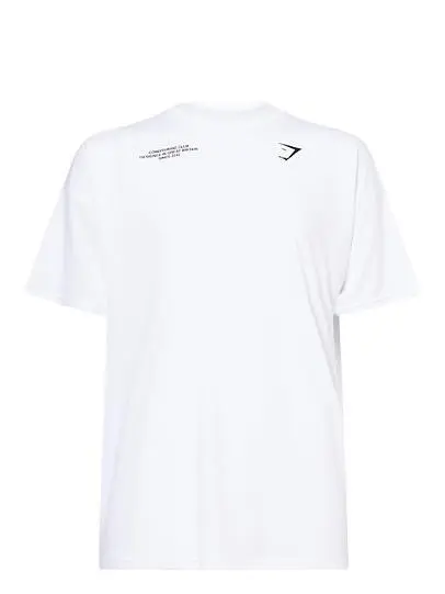 GYMSHARK Conditioning Club Oversized Jersey T-shirt - White