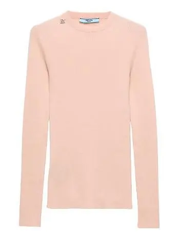 Prada Slim-fit Wool Jumper - Pink