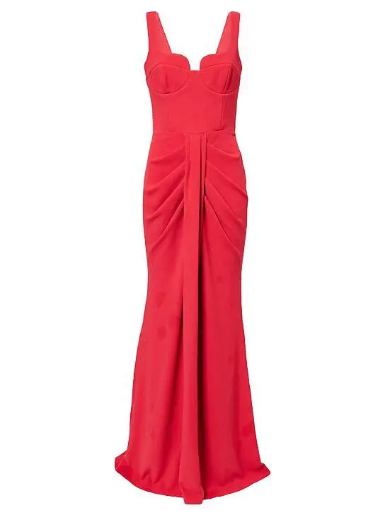 Rebecca Vallance Woven Maxi Dress - Red