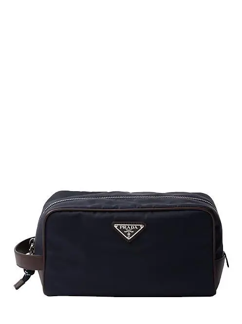 Prada Re-nylon Shell Pouch - Blue