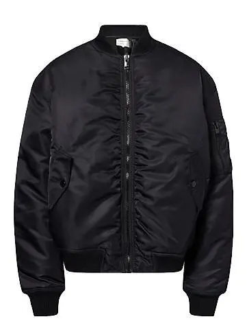 FRAME X Amelia Gray The Smoke Bomber Jacket - Black