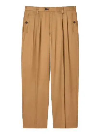 Paul Smith Double-pleat Wide Leg Trousers - Brown