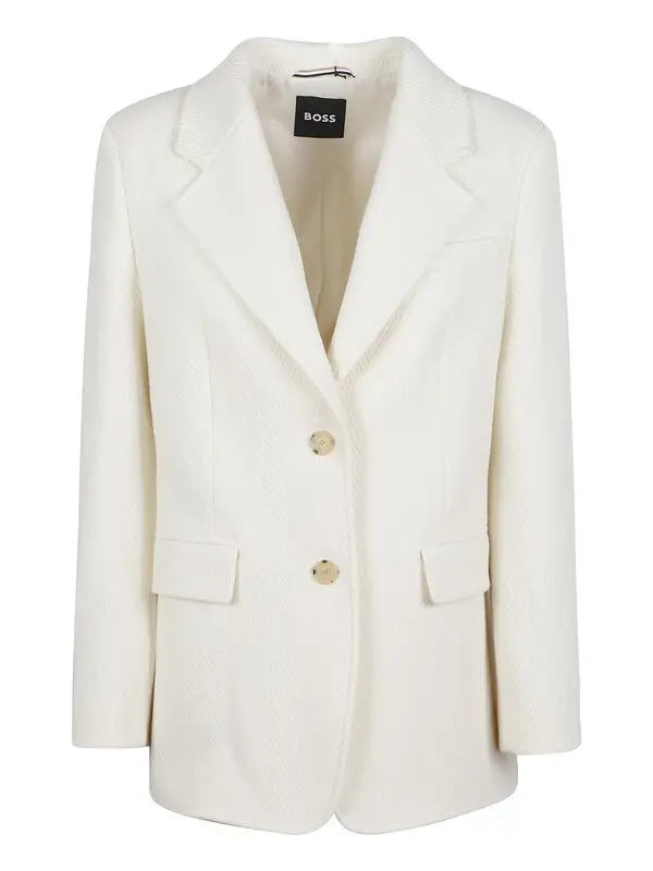BOSS Jovana Wool Blazer - White