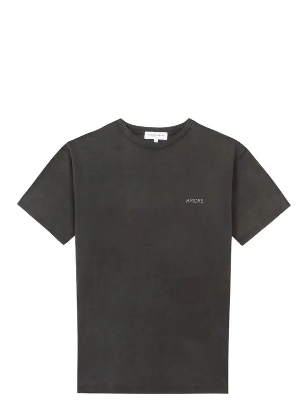 Maison Labiche T-shirt M/c With Logo - Black