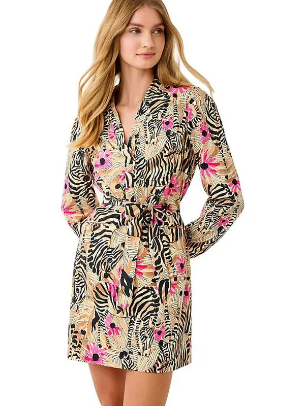 Lilly Pulitzer® Phillipa V-neck Stretch Dress - Rutabaga El Morocco