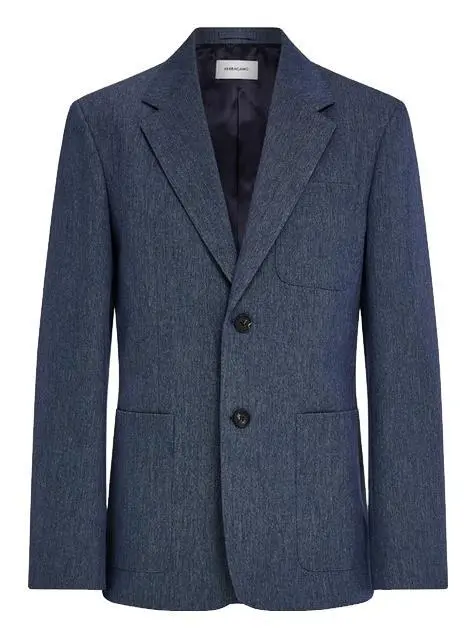 FERRAGAMO Single-breasted -look Blazer - Denim