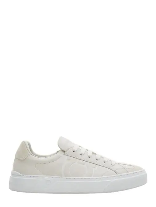 FERRAGAMO Gancini Sneaker - White