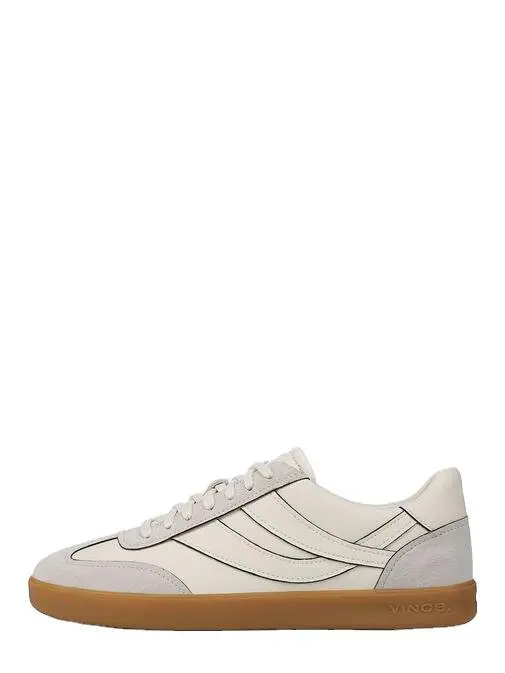 Vince Oasis Contrast-edge Leather & Suede Sneakers - White
