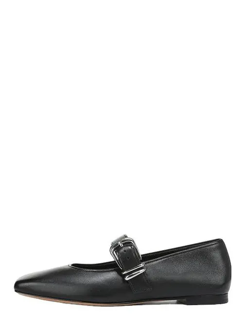 Vince Daniela Leather Mary Jane Flat - Black