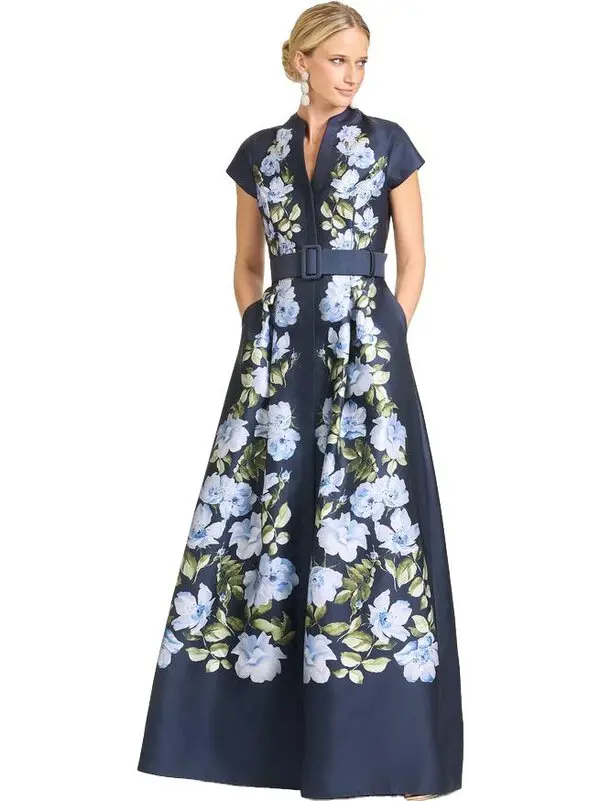 Sachin & Babi Marta Gown - Floral